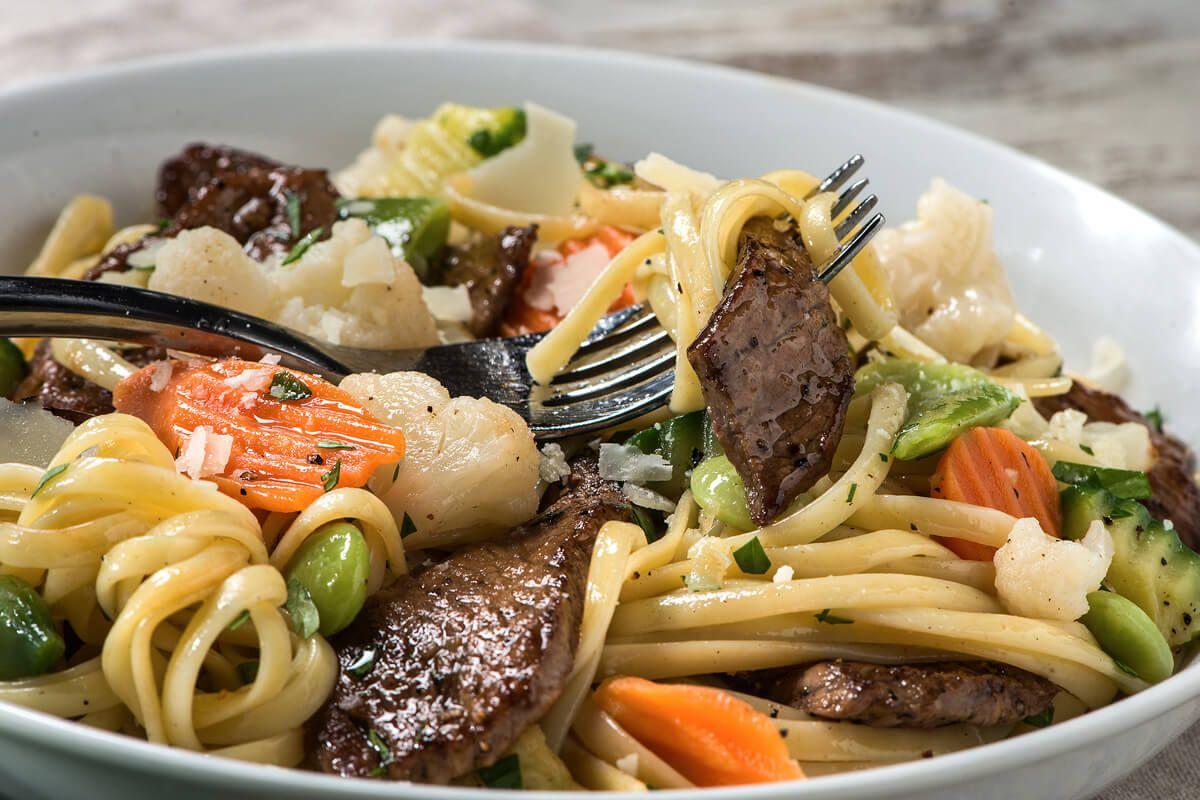 Beef Pasta Primavera Recipe